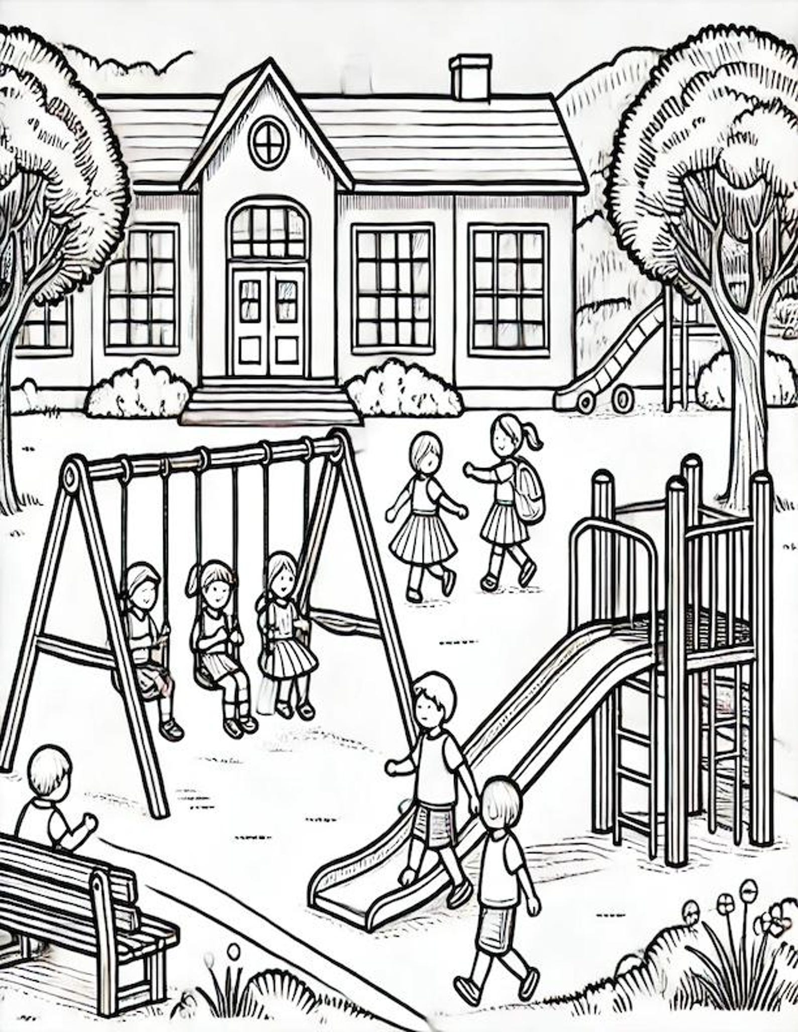 Kids Coloring Pages - School Coloring Pages - School Activities for ...