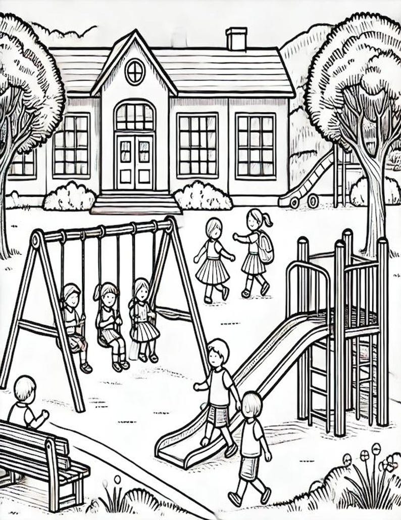 Kids Coloring Pages - School Coloring Pages - School Activities for ...