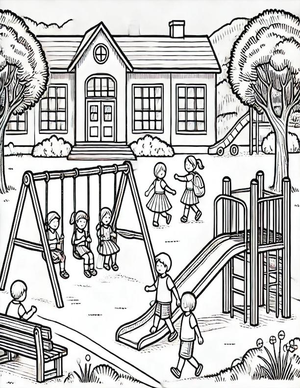 Kids Coloring Pages - School Coloring Pages - School Activities for ...