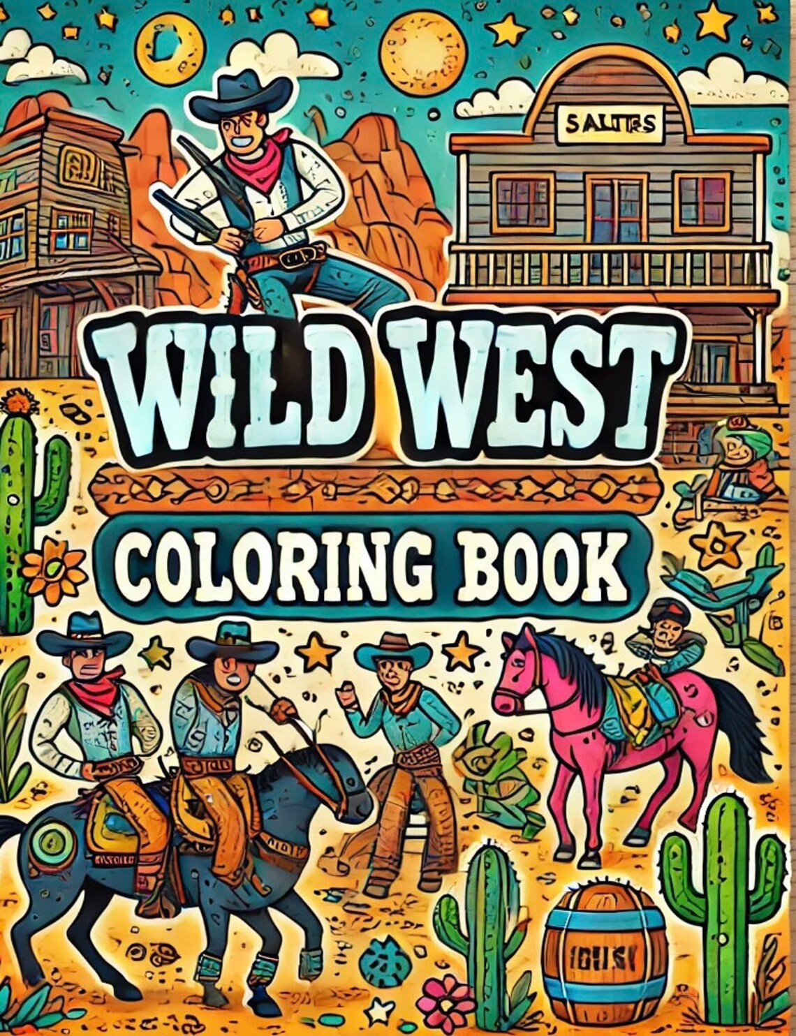 Kids Coloring Pages - Cowboy Coloring Pages - Wild West Coloring Pages ...