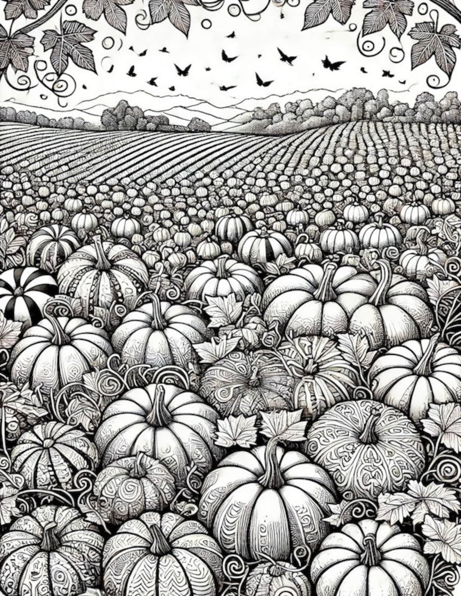 Adult Coloring Pages - Fall Coloring Pages - Adult Fall Coloring Pages ...