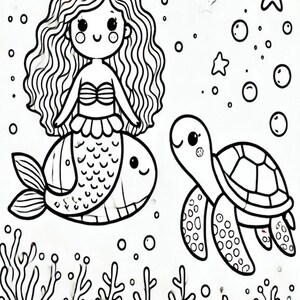 Kids Coloring Pages - Mermaid Coloring Pages - Mermaid Coloring Sheets ...