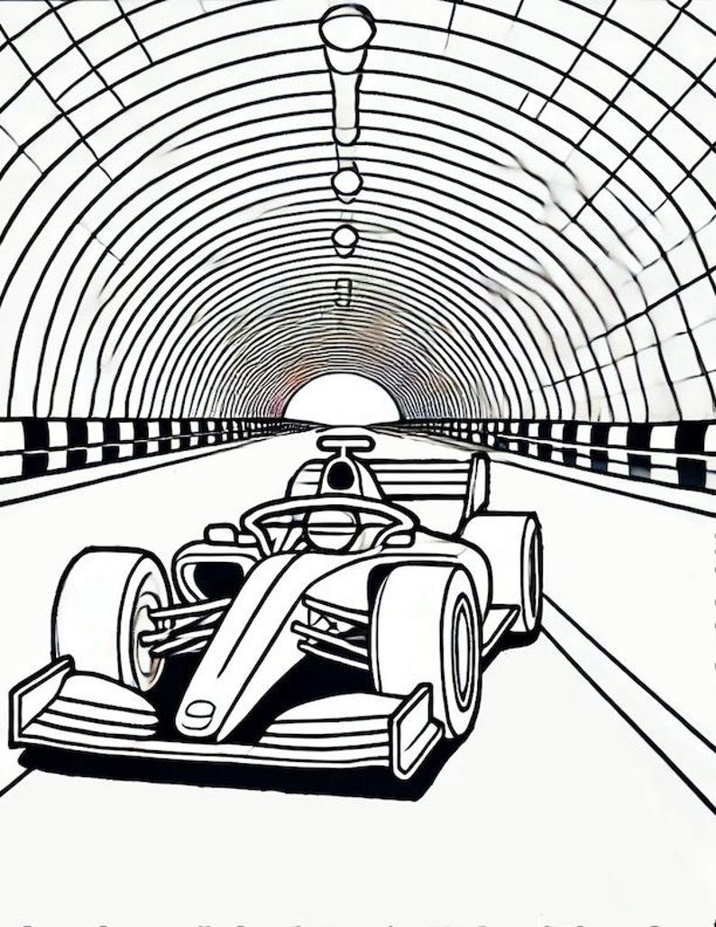 Kids Coloring Pages - Race Car Coloring Pages - Race Car Coloring Sheet ...