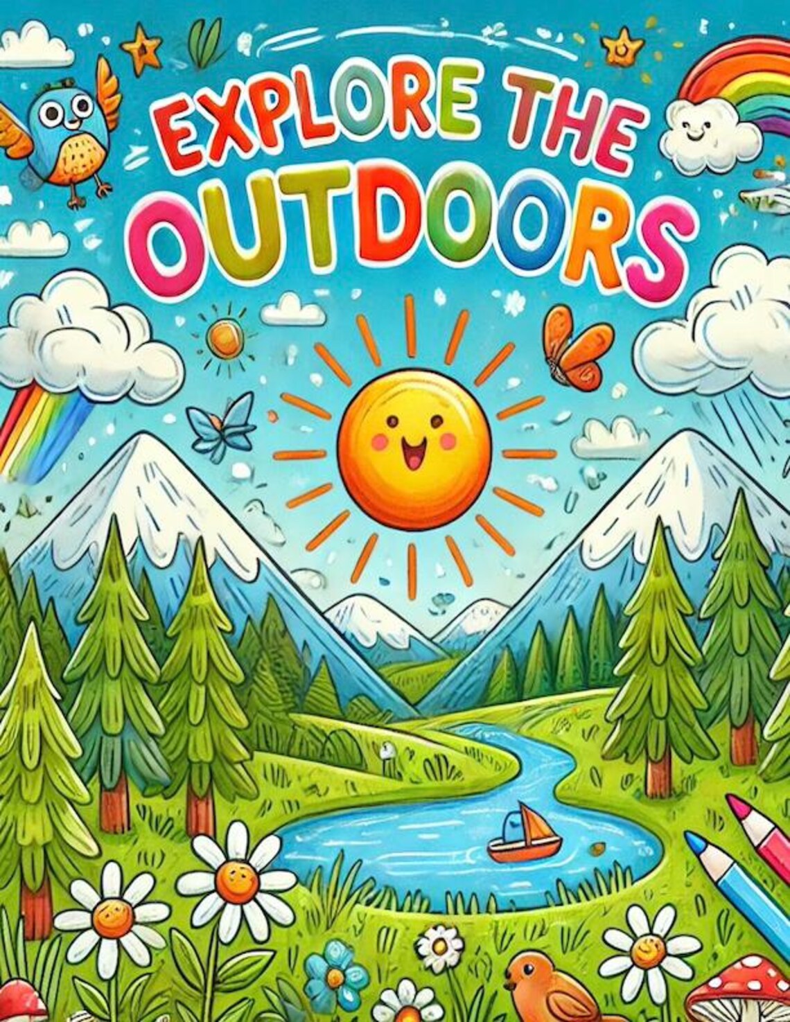 Kids Coloring Pages - Nature Coloring Pages - Nature Coloring Pages for ...