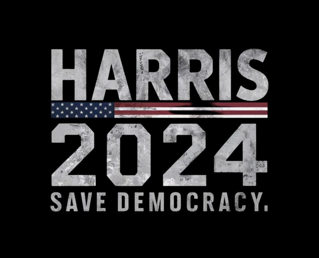 Harris Save Democracy 2024 PNG, Political Kamala Harris Png, Kamala ...
