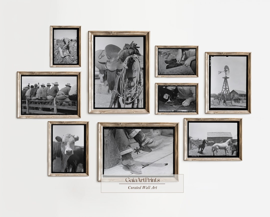 Vintage Cowboy Life: Set of 9 Authentic 1930s Rancher Photo Prints ...