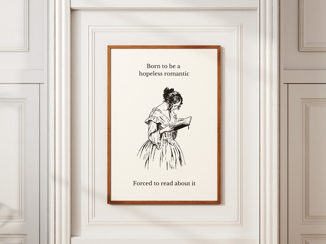 Romantic Book Lover Print: Vintage Woman Reading (digital Download) - Etsy