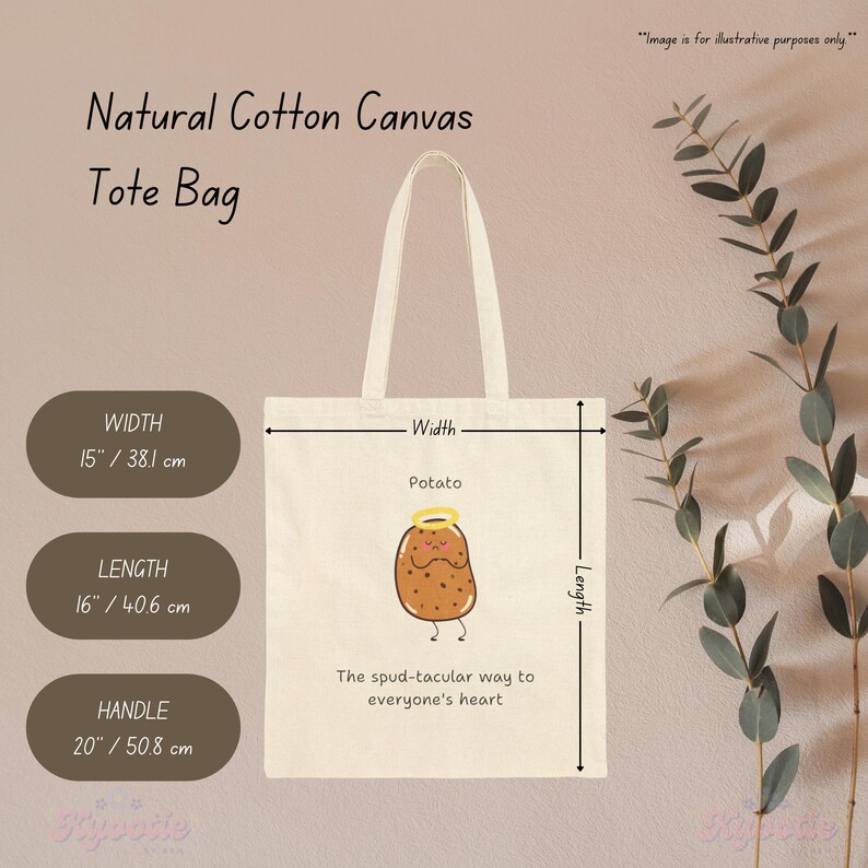 Cute Potato Tote Bag Funny Kawaii Cotton Canvas Bag for Everyday Use - Etsy