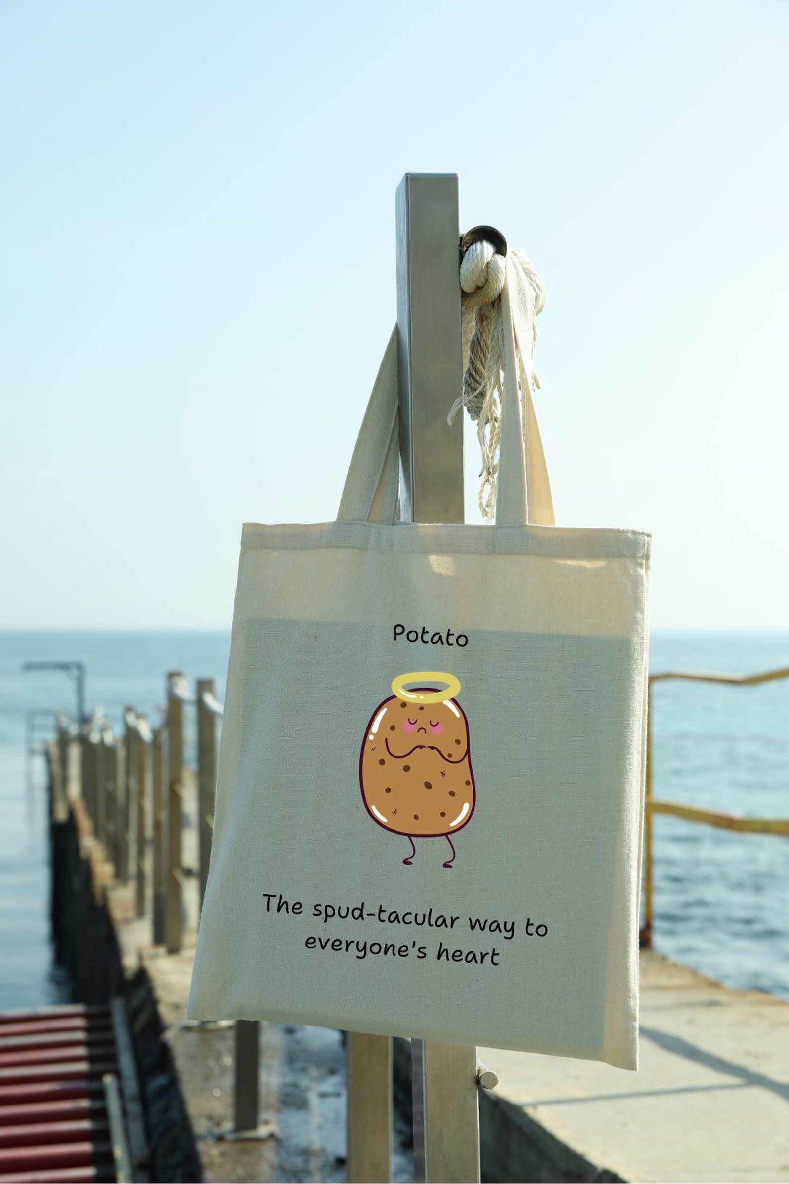 Cute Potato Tote Bag Funny Kawaii Cotton Canvas Bag for Everyday Use - Etsy