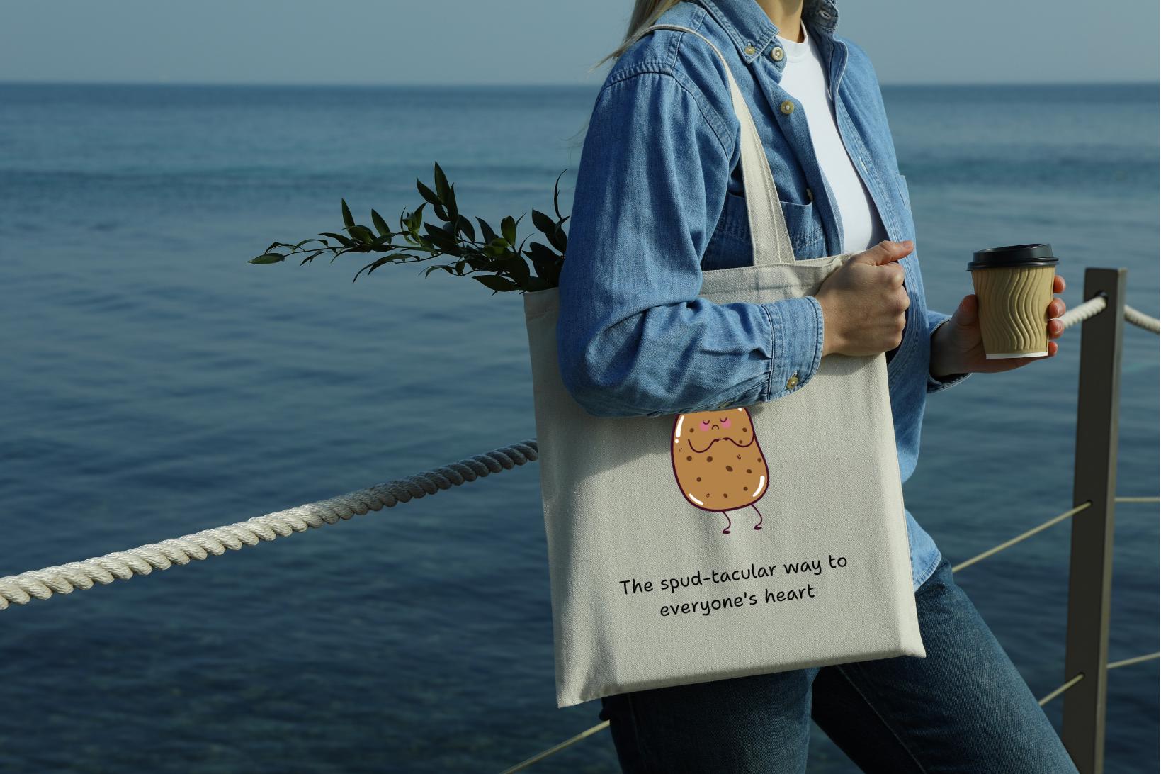 Cute Potato Tote Bag Funny Kawaii Cotton Canvas Bag for Everyday Use - Etsy