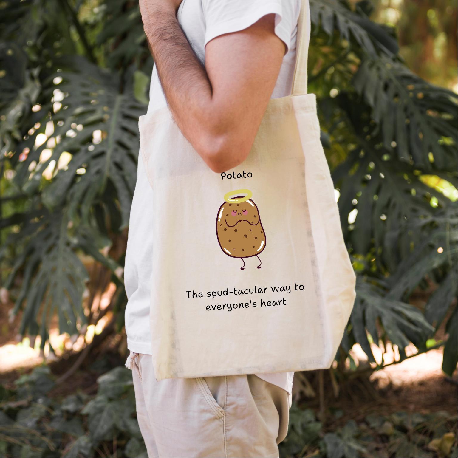Cute Potato Tote Bag Funny Kawaii Cotton Canvas Bag for Everyday Use - Etsy