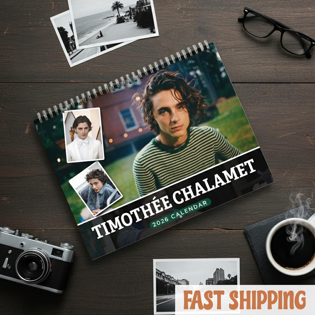 Aesthetic Young Hollywood Actor Calendar 2026, Art House Film Inspired ...