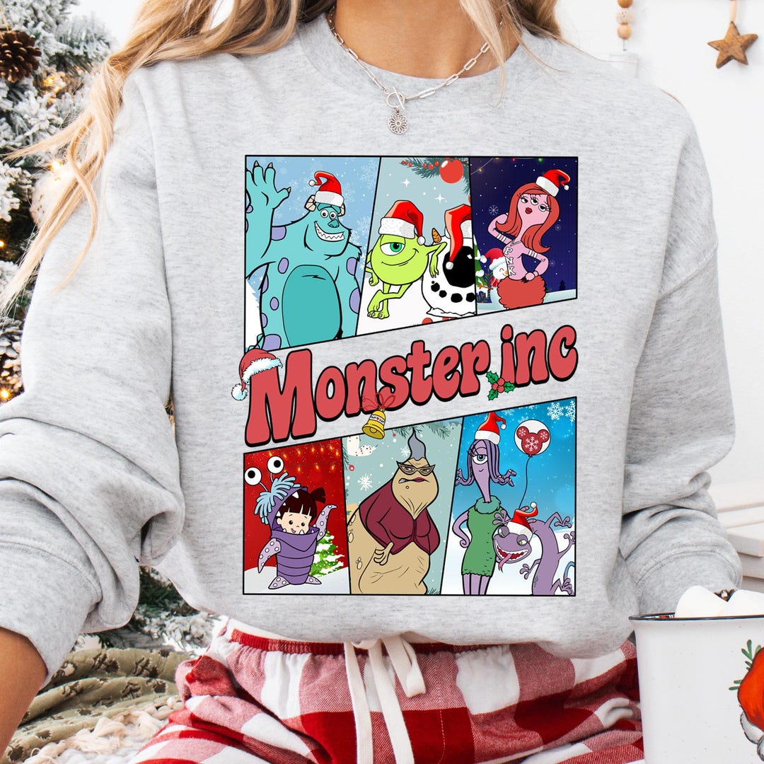 Merry Christmas Monster Inc PNG, Mike Present and Santa Sully Christmas ...