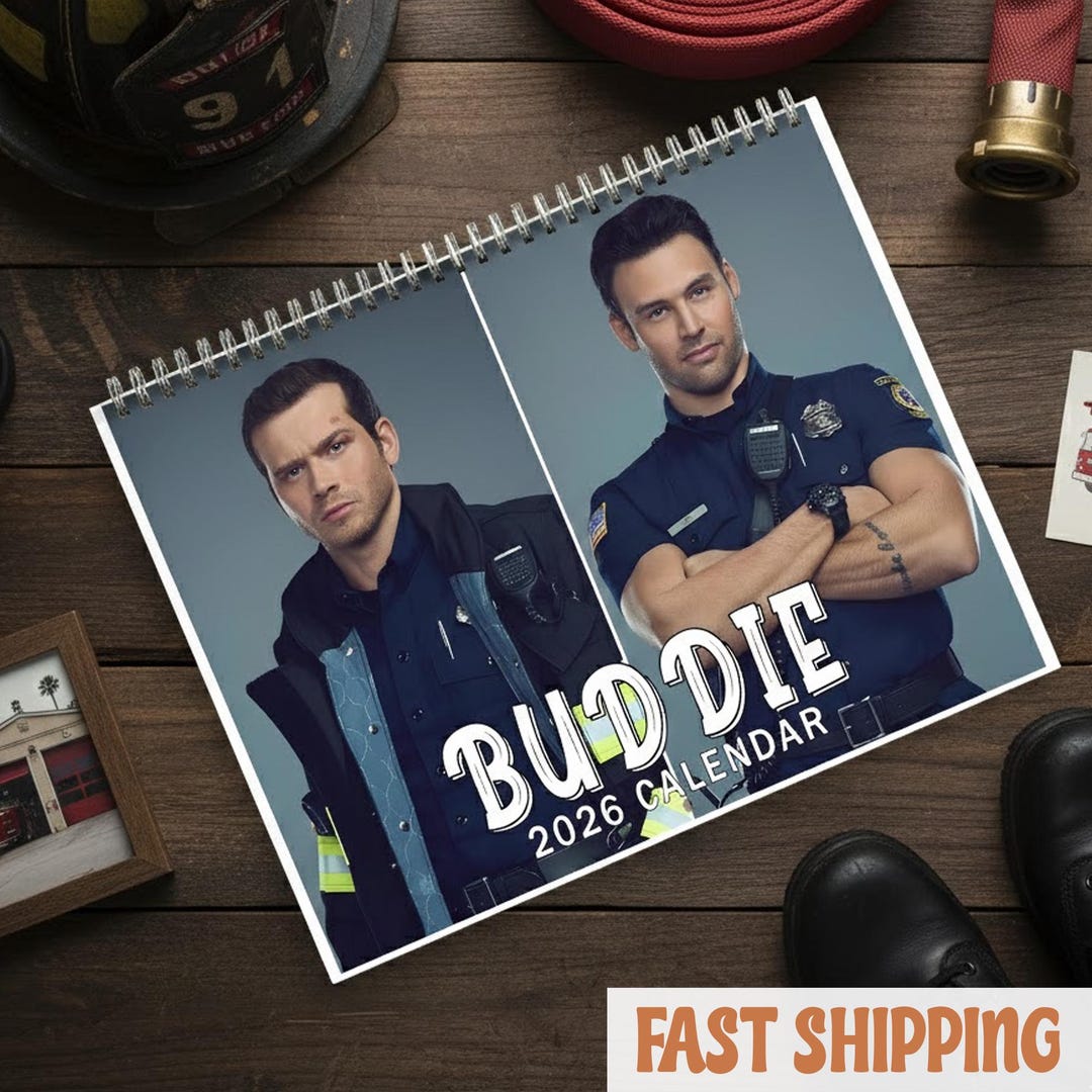 Buddie Inspired Movie Calendar 2026, Firefighter Duo Calendar, TV Drama ...
