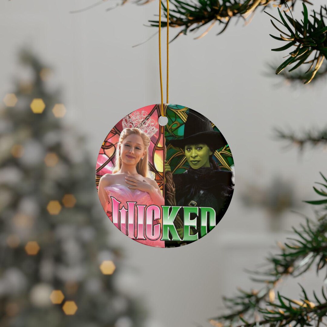 Wicked Movie Glinda and Elphaba Ornament, Elphaba, Glinda, Christmas ...
