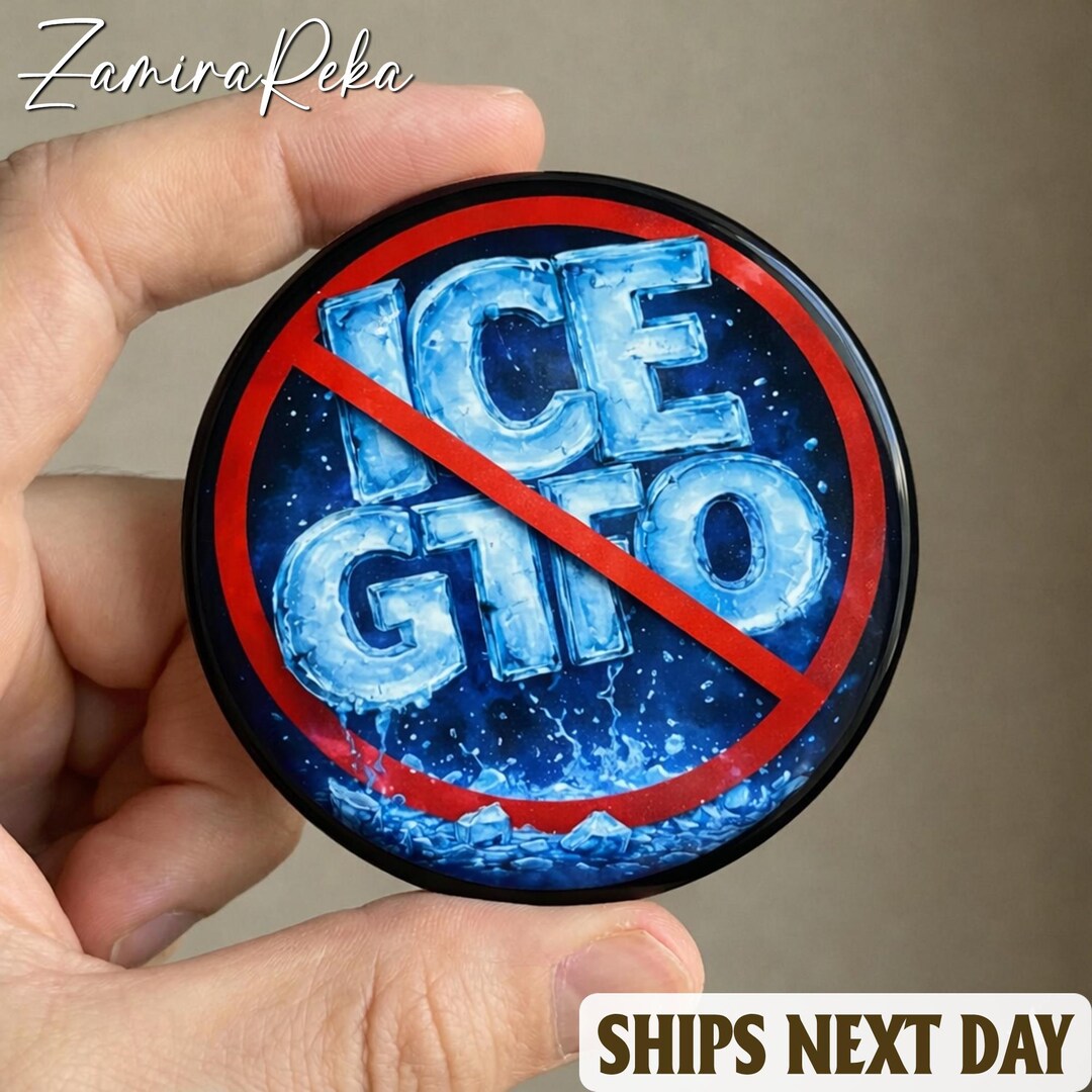 ICE GTFO Button – Anti-ice Protest Pin, Immigration Justice Badge ...