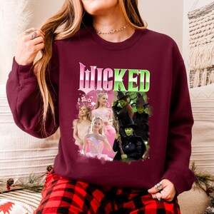 Wicked Movie Glinda and Elphaba Shirt, Wicked Inspired Broadway Movie ...