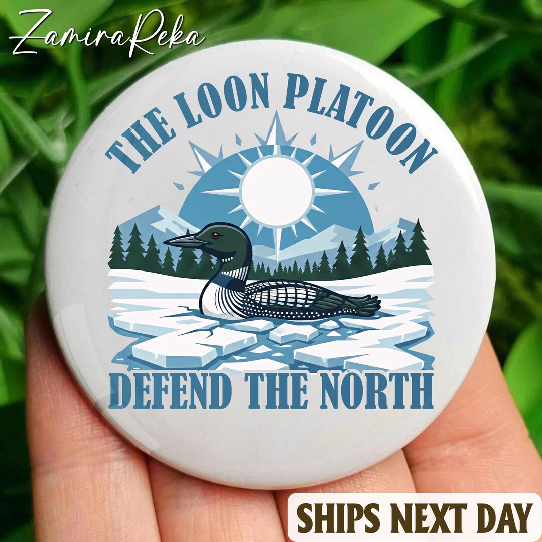 Abolish ICE Pin Button: the Loon Platoon Defend the North Minnesota ...