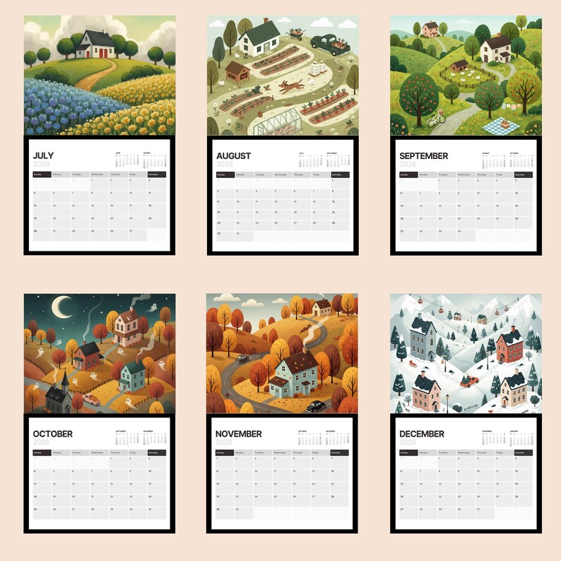 The Slopes Calendar 2026, Ski Mountain Wall Calendar, Winter Snow ...