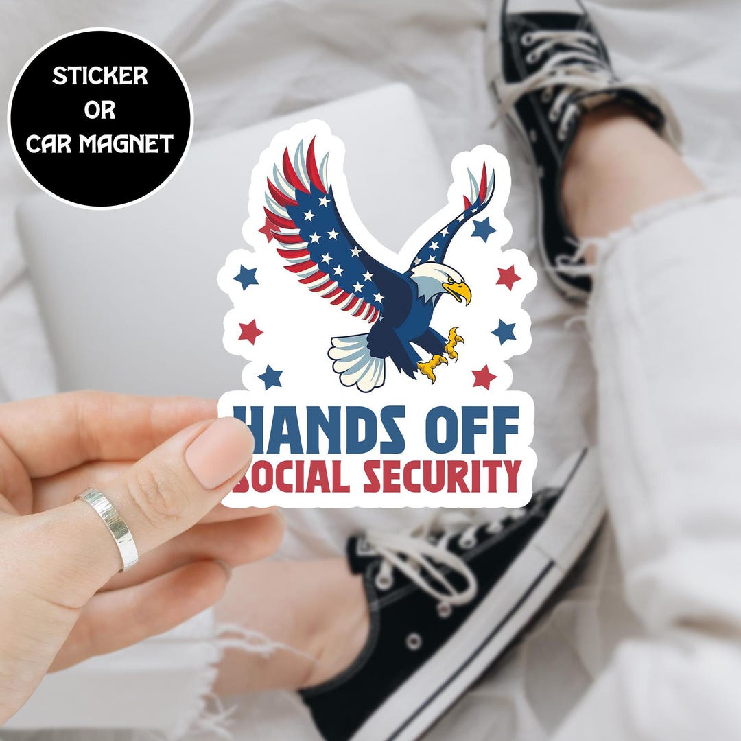 Eagle Hands off Protest Anti Trump Sticker, Don't Touch Sticker ...