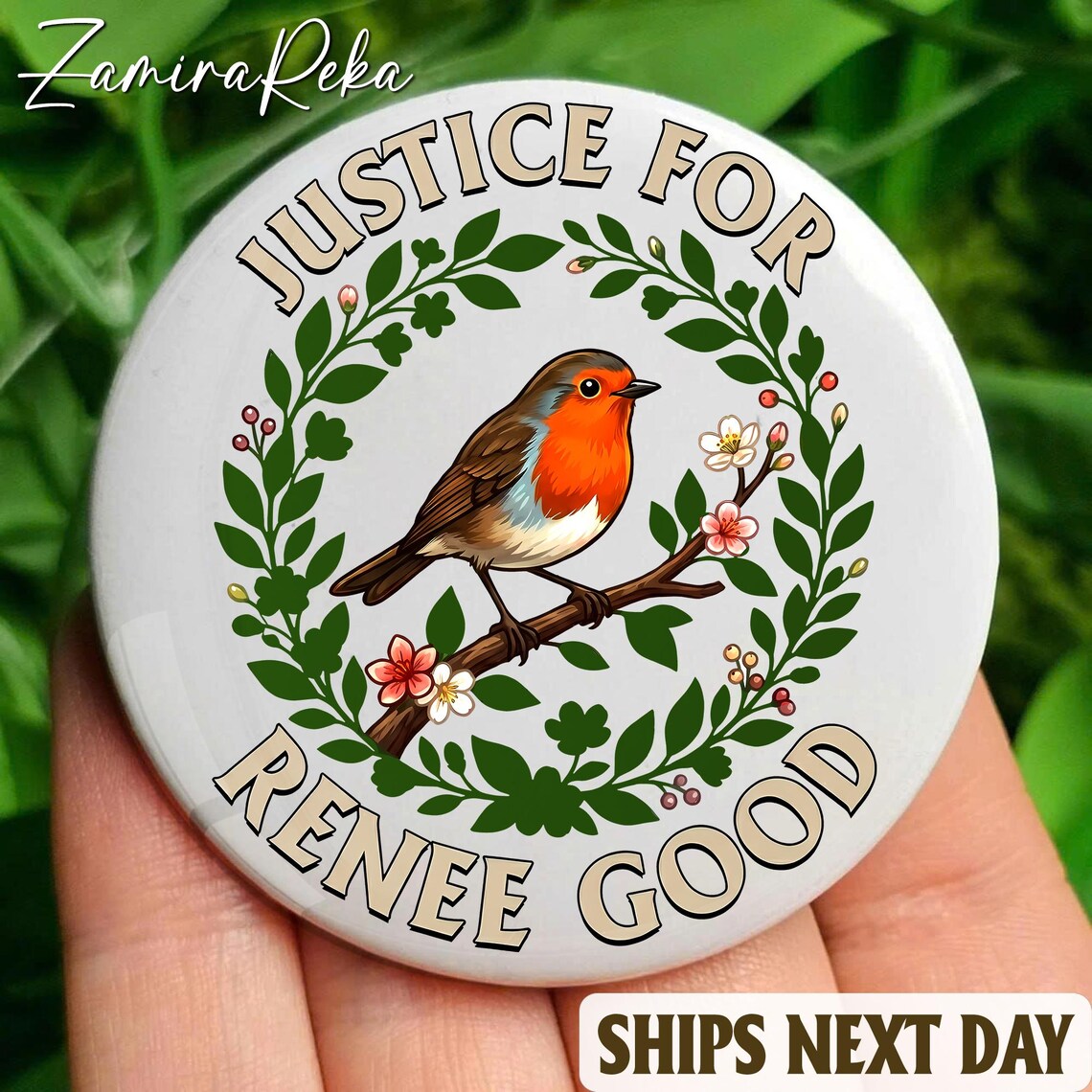 Justice for Renee Nicole Good Button: Fight for Good Protest Button - Etsy