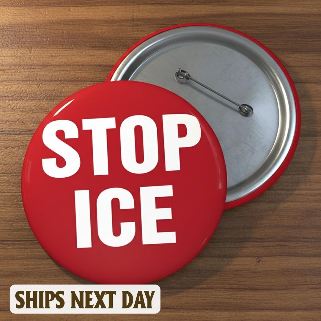 Stop ICE Fuck ICE Pin Button, Anti-ice Activist Pin, Immigrant Rights ...