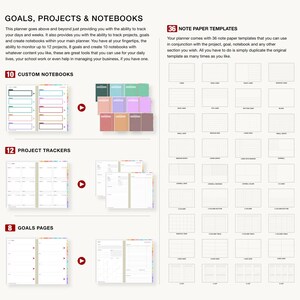 RAINBOW Premium Digital Planner Bundle Whole Shop iPad PDF Annotation ...