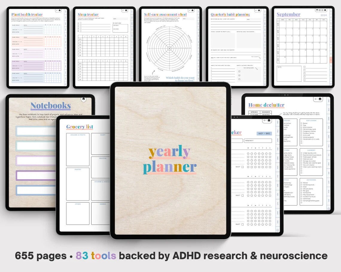 ADHD Digital Planner by a Fellow Adhder for Ipad, Goodnotes & Android ...