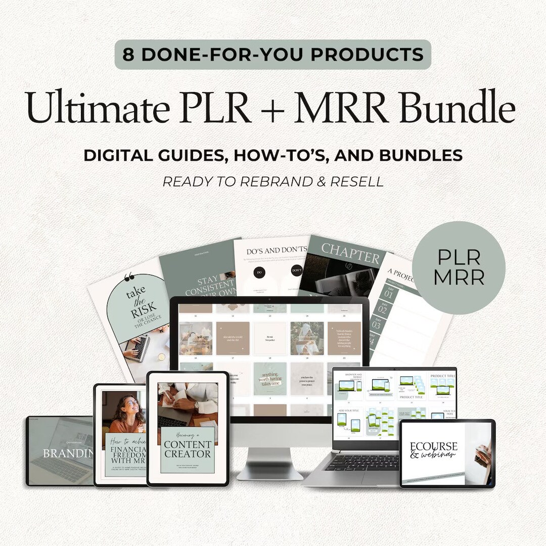 Ultimate PLR & MRR Bundle for Passive Income | Digital Products With ...