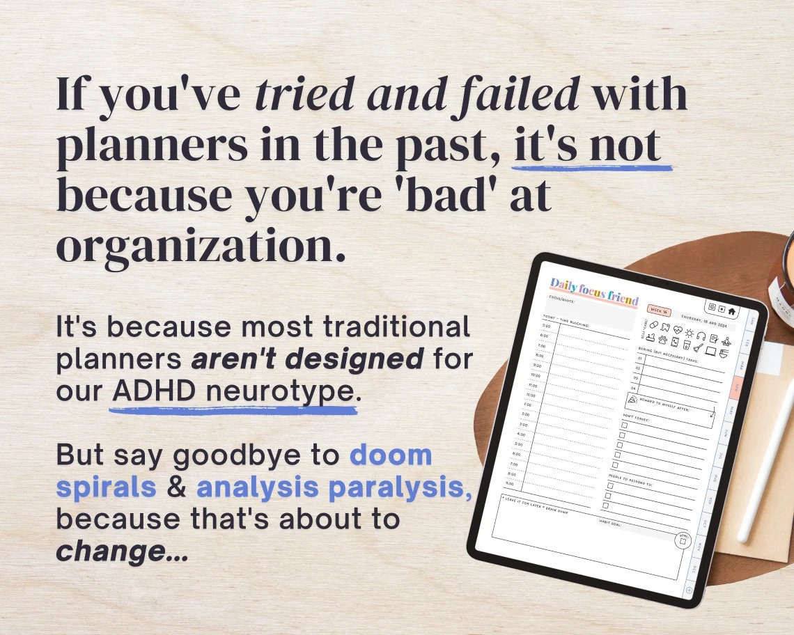 ADHD Digital Planner by a Fellow Adhder for Ipad, Goodnotes & Android ...