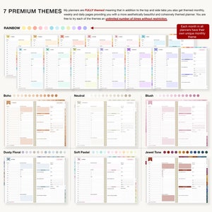 RAINBOW Premium Digital Planner Bundle Whole Shop iPad PDF Annotation ...