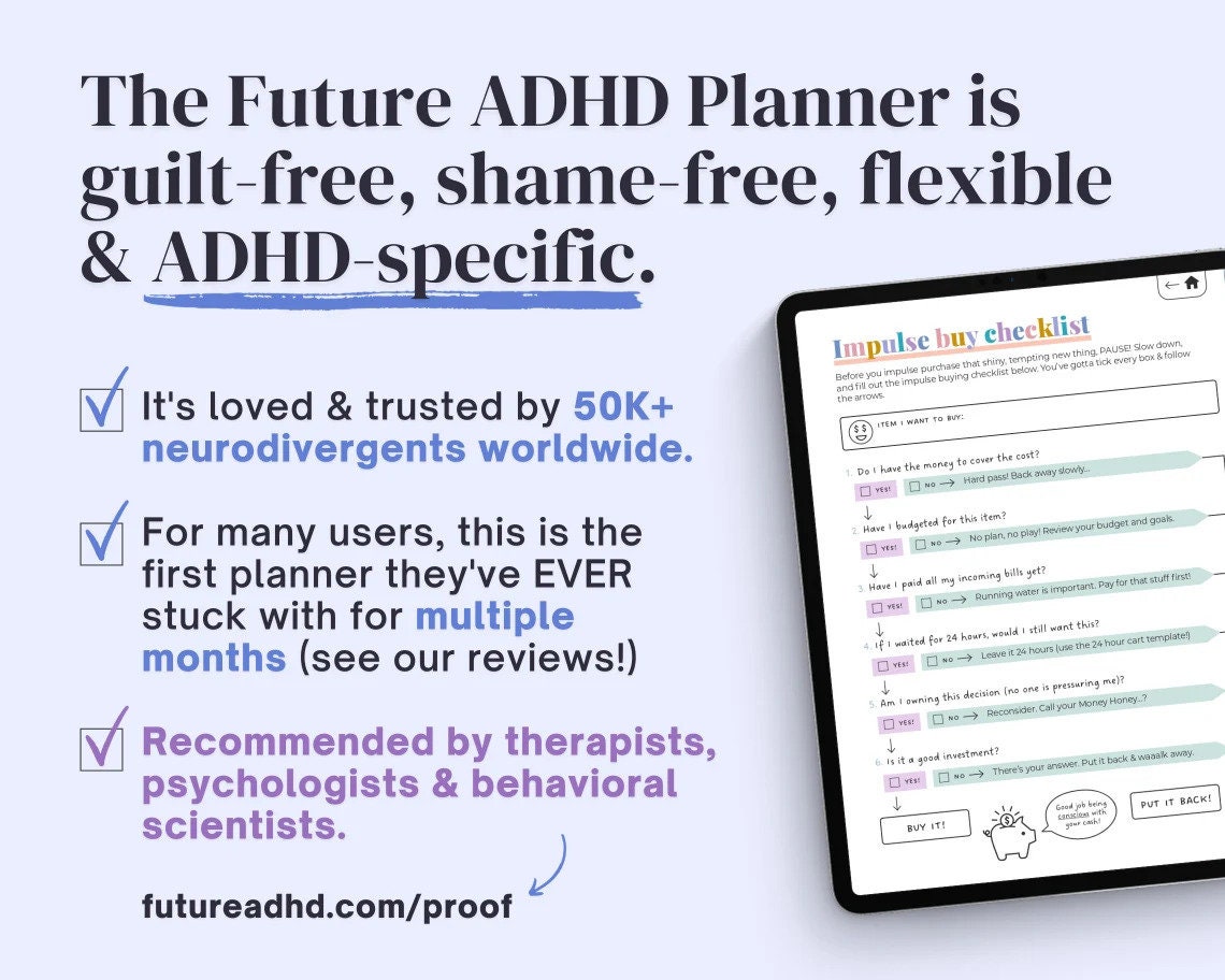ADHD Digital Planner by a Fellow Adhder for Ipad, Goodnotes & Android ...