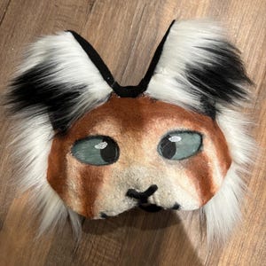 Red Panda Mask, Cat Mask, Felted and Painted Mask, Animal Mask - Etsy
