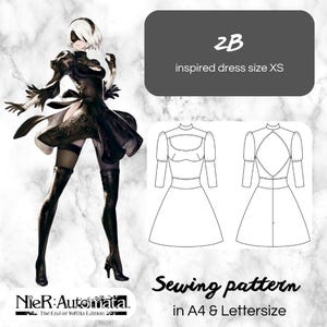 2B Inspired Sewing Pattern for Cosplay Nier Automata - Etsy Australia