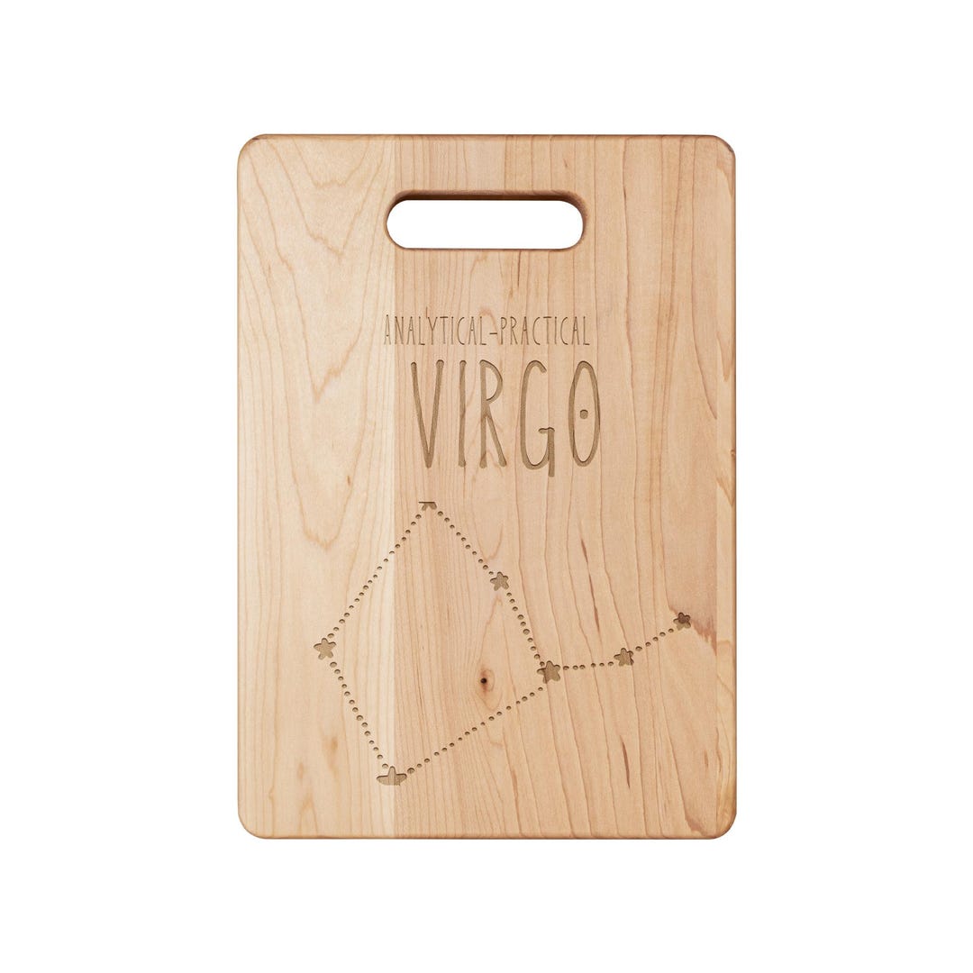 Zodiac Sign Virgo Cutting Board - Etsy