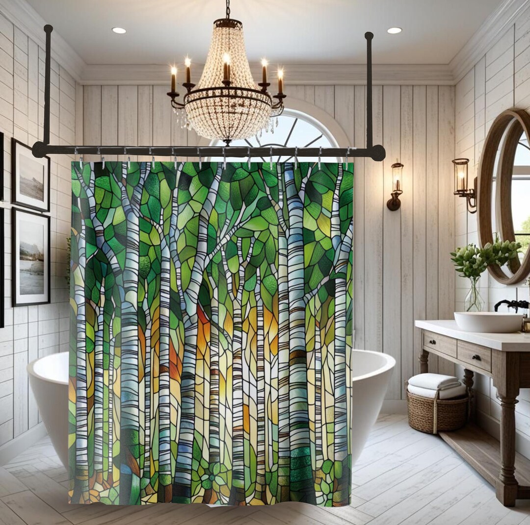 Birch Tree Shower Curtain