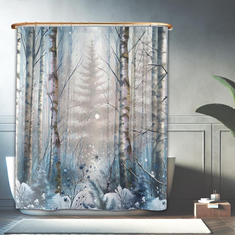 Tree Shower Curtain - Etsy