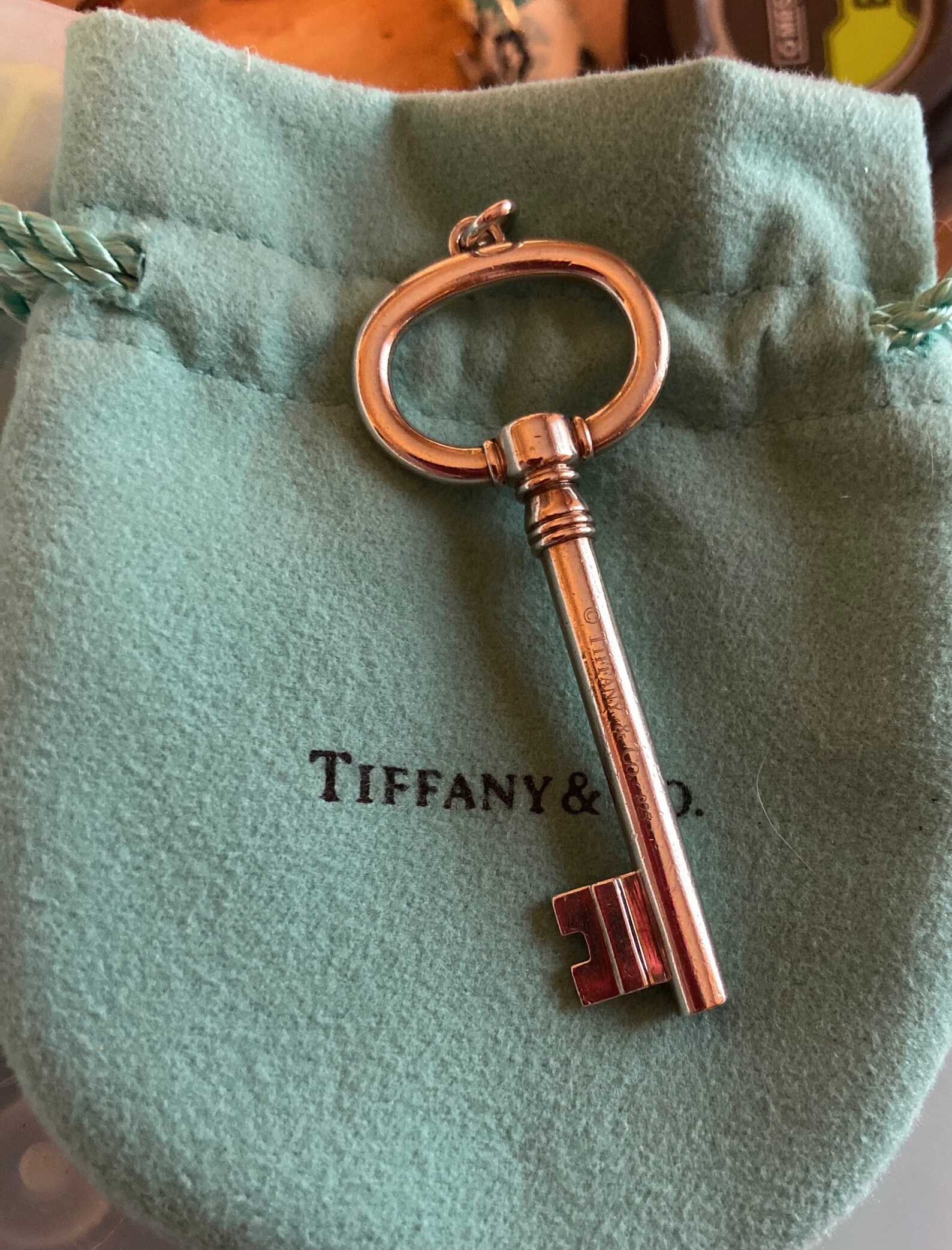 Vintage XL Tiffany & Co Oval Skeleton Key 925 Pendant 2.5 Inches - Etsy