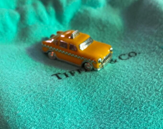 Tiffany & Co Yellow Enamel NY Taxi Cab Charm 925 - Etsy