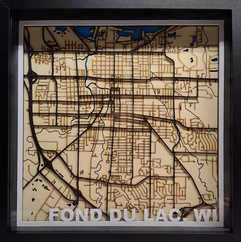 Custom Laser Cut Map, 3d Maps of Any City - Etsy