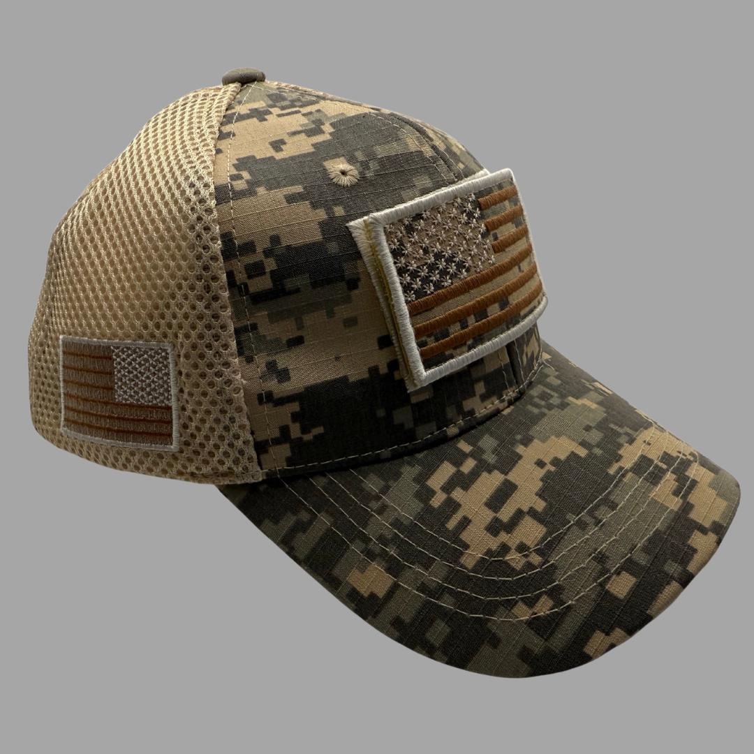 Camouflage American Flag Patch Hat - Etsy