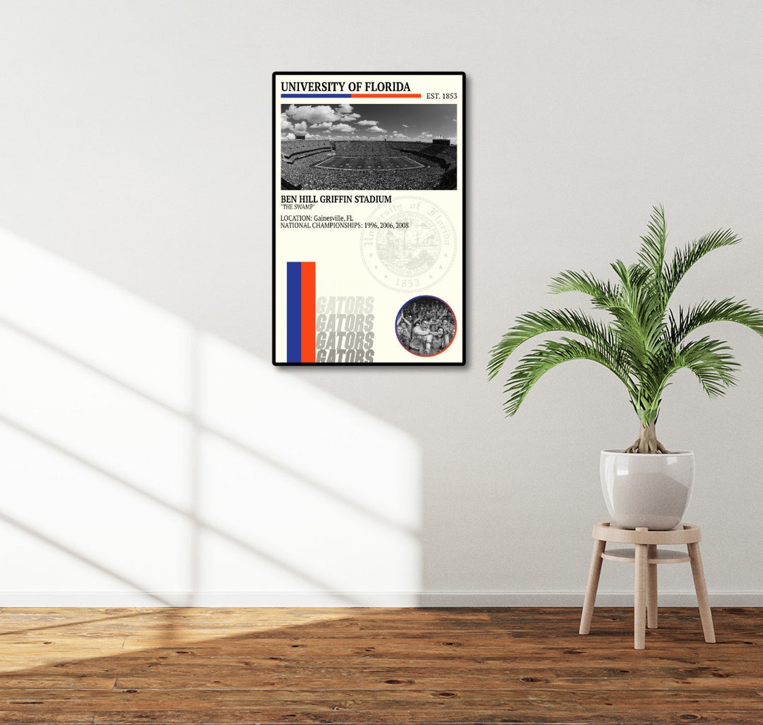 University of Florida Art CFB Poster Wall Art College Football Print - Etsy