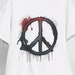 Spray-painted Peace Symbol T-shirt Street Art Style Urban Rebellion and ...