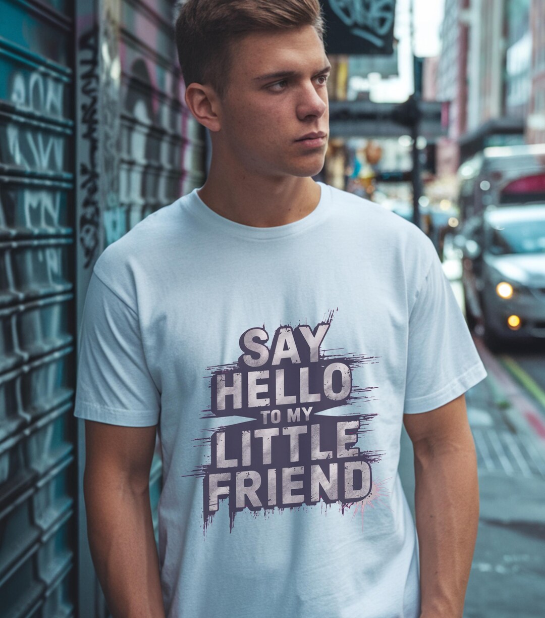 Say Hello to My Little Friend T-shirt Iconic Movie Quote Shirt, Vintage 80s Pop Culture Apparel ...