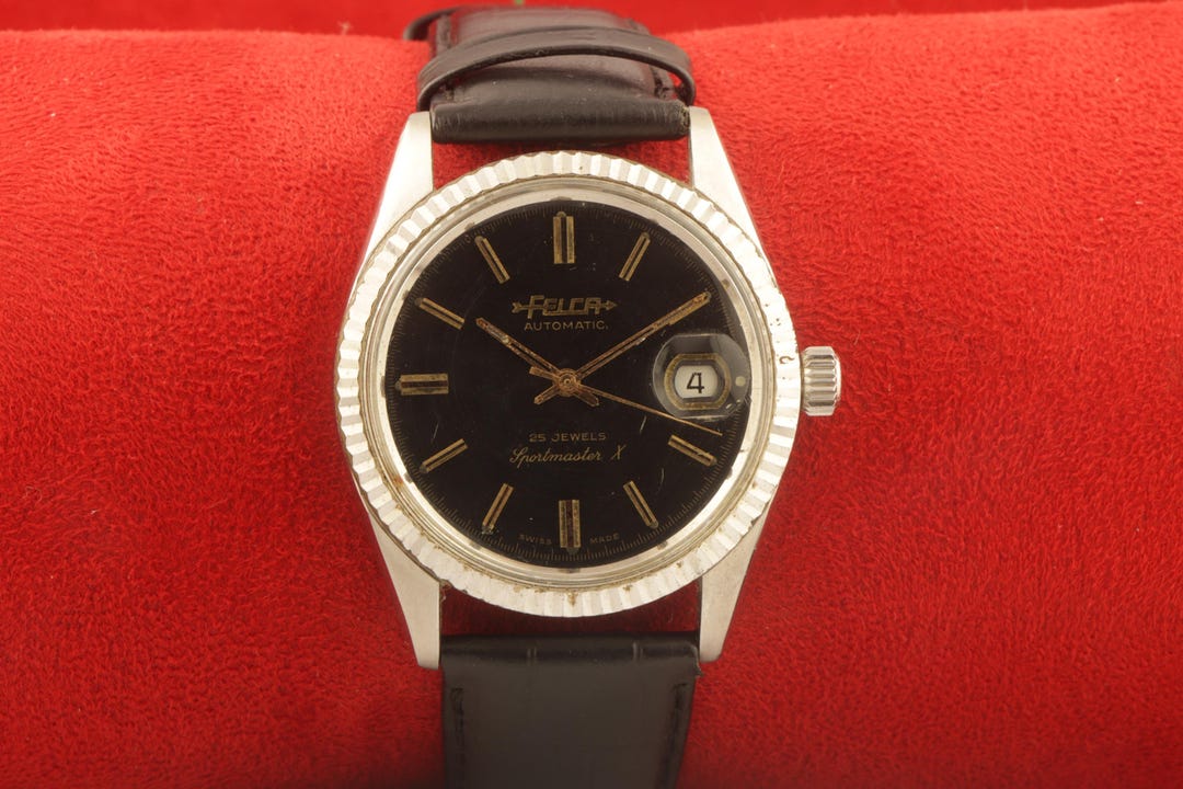 FELCA SPORTSMASTER X Vintage Swiss Automatic Mens Working Wrist Watch ...