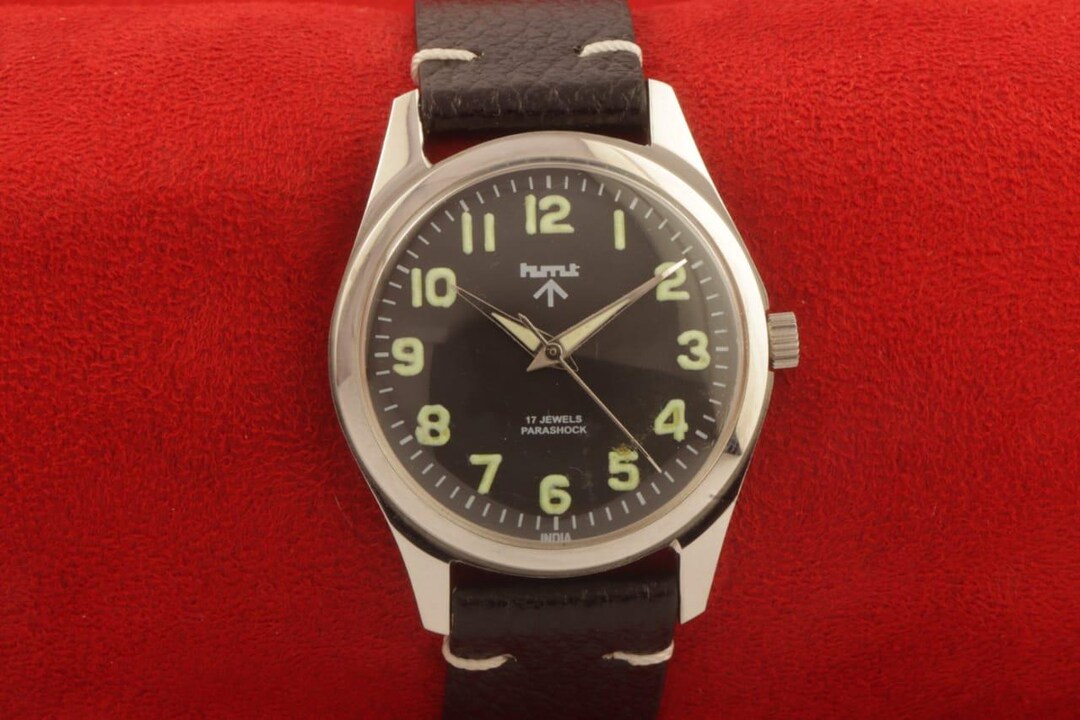 VINTAGE HMT Military Style Winding Mens Japan Working Wrist Watch in ...