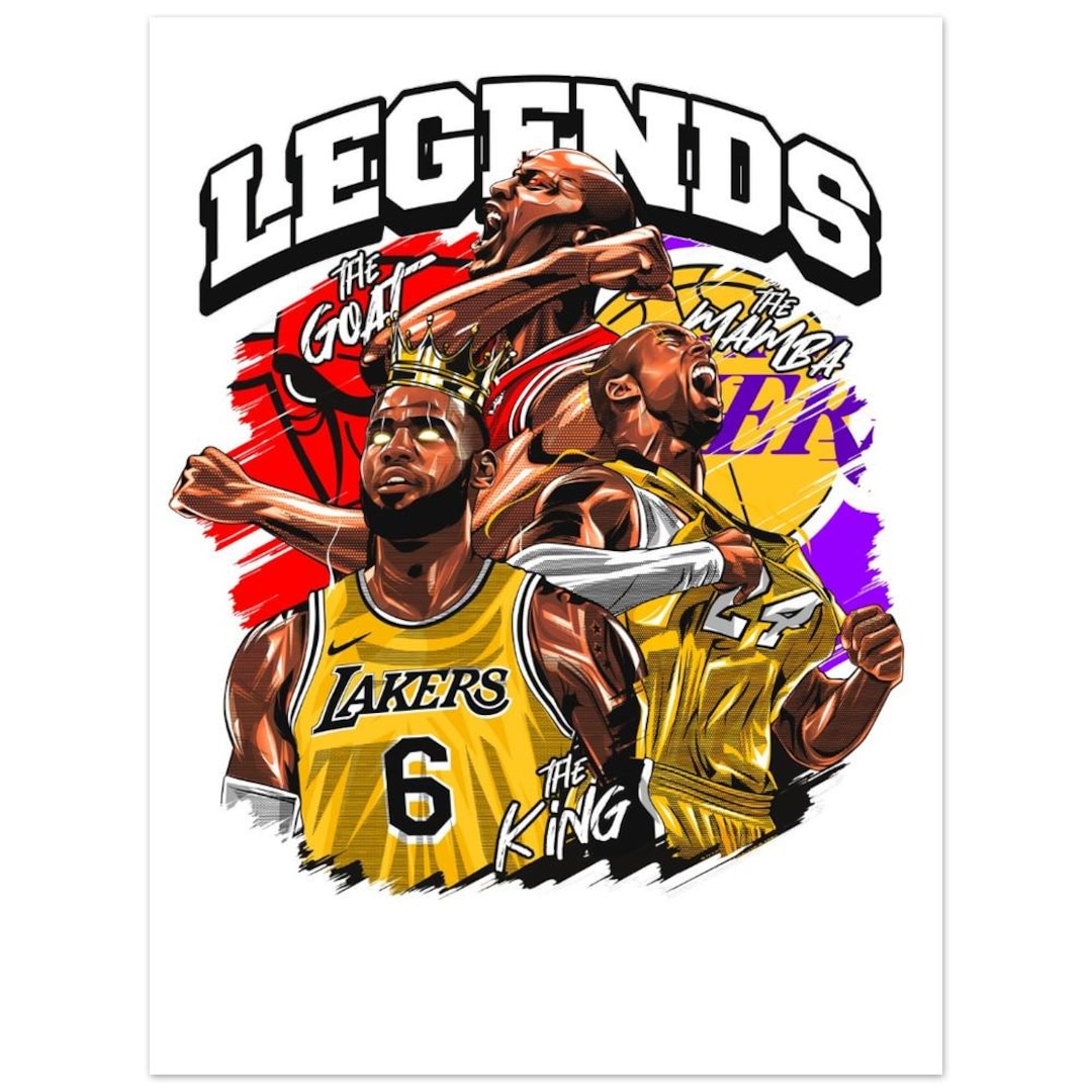 Basketball Legends Premium Matte Poster - Etsy