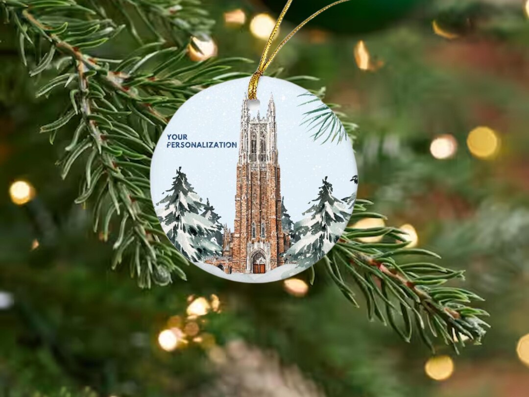 Winter at Duke University-inspired Ceramic Ornament Gift for Fuqua ...