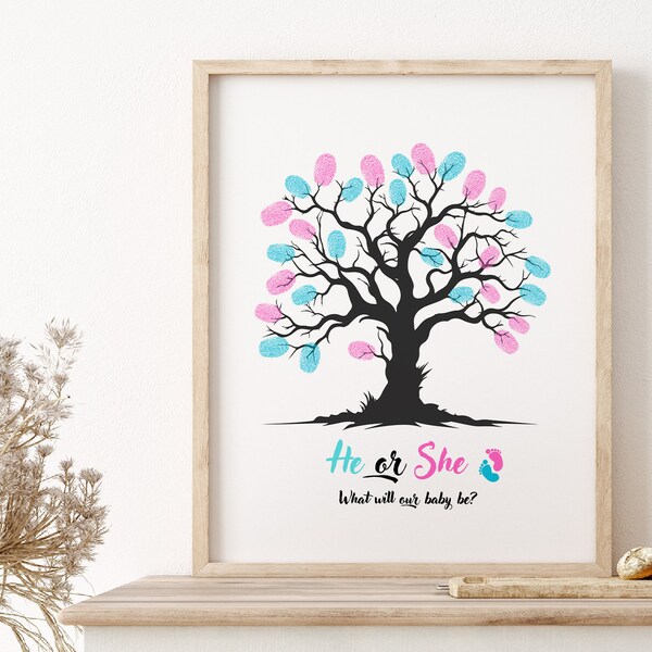 Printable Fingerprint Tree - Etsy