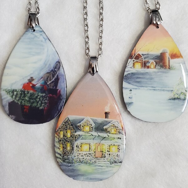 Resin Necklace - Etsy